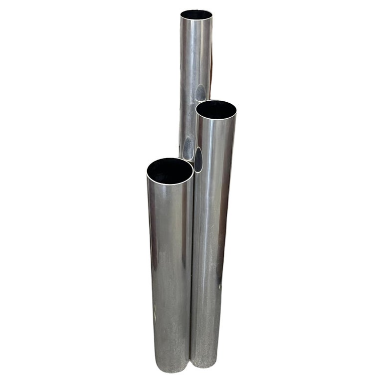 MCM Chrome Three Cylinder "Skyscraper" Floor Lamp by Neal Small For ...