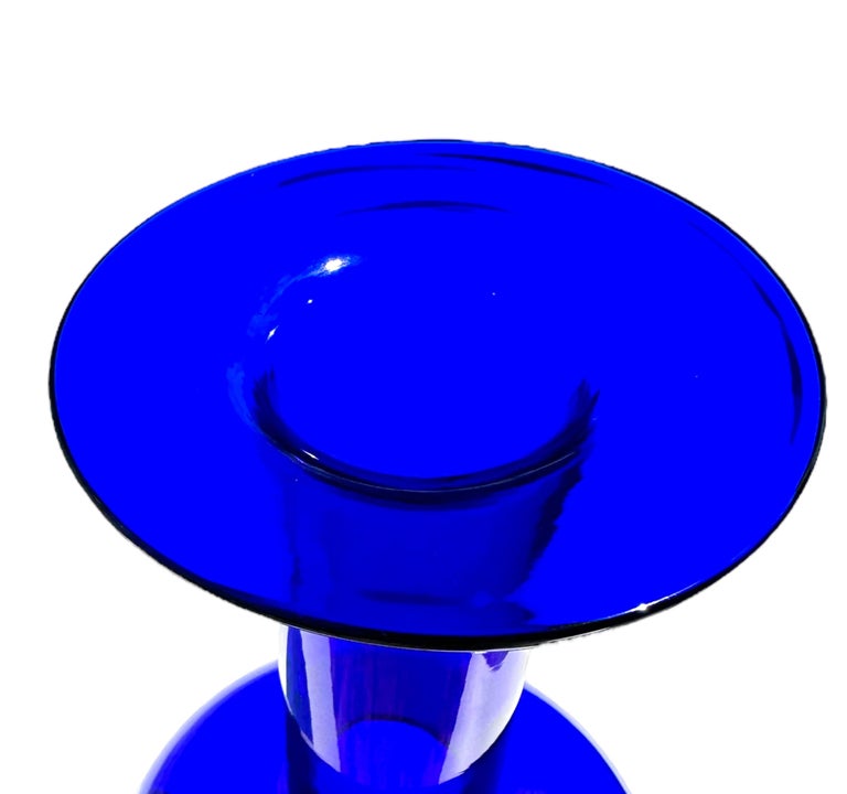 MCM Cobalt Blue Vase Attributed to Otto Brauer for Holmegaad For Sale ...