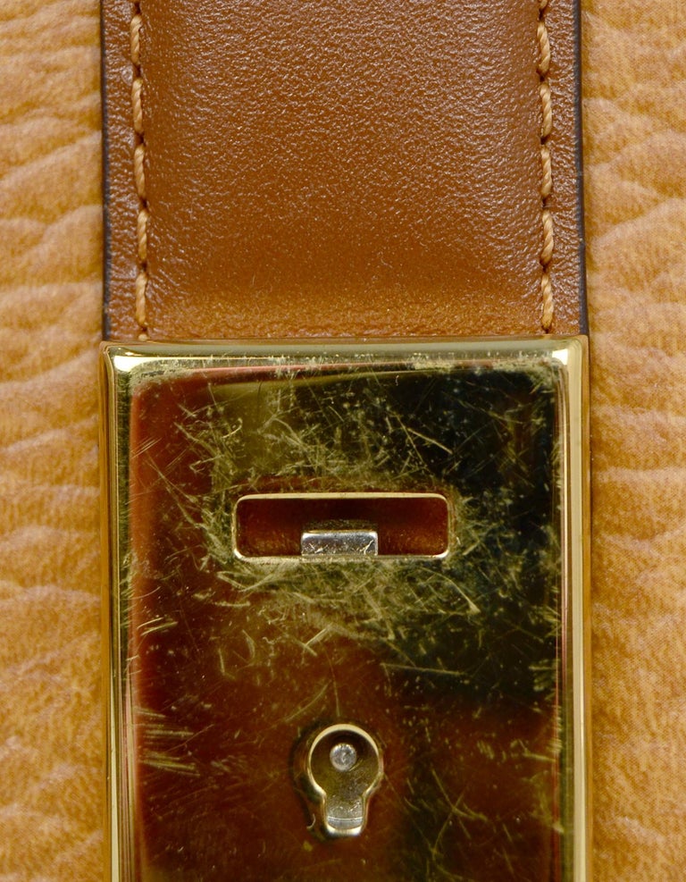 MCM Cognac Monogram Visetos Mini Tracey Satchel Crossbody Bag rt $810 ...