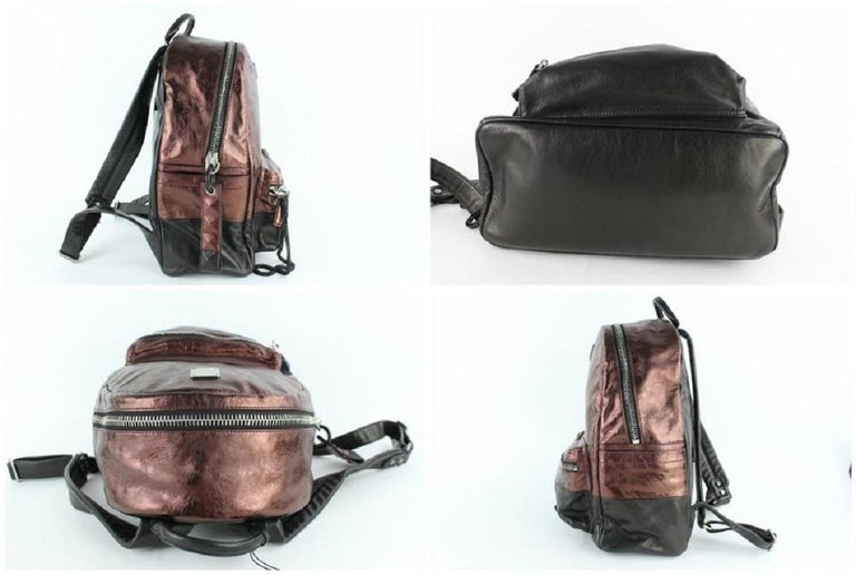 MCM Copper Tumbler Colorblock 15mcz0130 Brown Leather Backpack For Sale ...