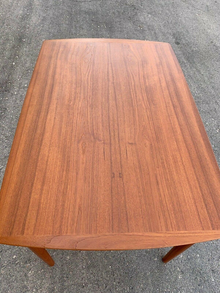 MCM Danish Mid-Century Modern Povl Dinesen Teak Expandable Dining Table ...
