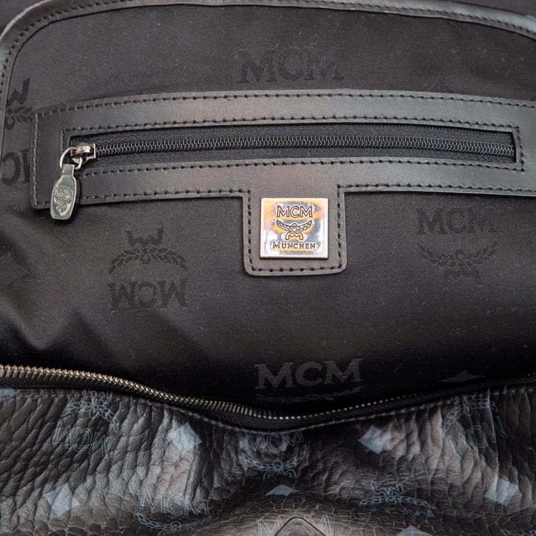 MCM Duke Visetos Backpack Black at 1stDibs
