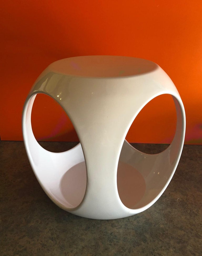 MCM Fiberglass Side Table in the Style of Luigi Colani at 1stDibs