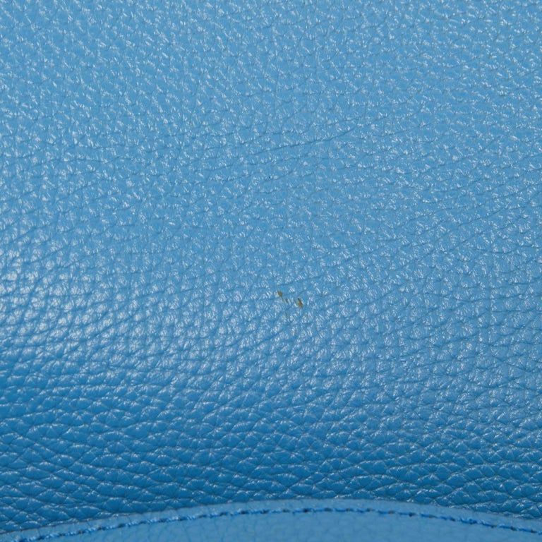 MCM Light Blue Leather First Lady Top Handle Bag For Sale at 1stDibs