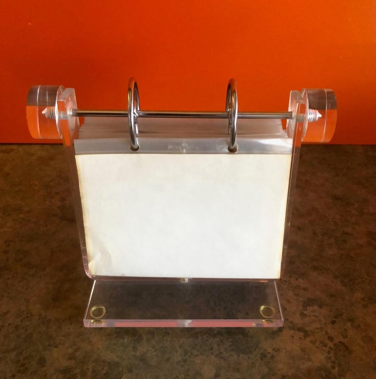 MCM Lucite / Acrylic Clear Photo Display Stand / Rolodex Frame at ...