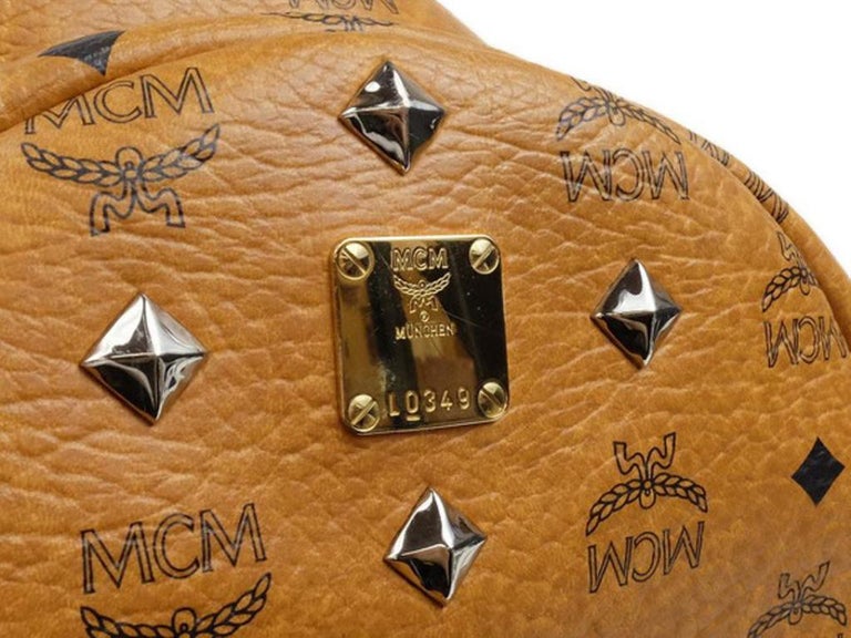 MCM Mc Mini-219718 Brown Leather Backpack at 1stDibs