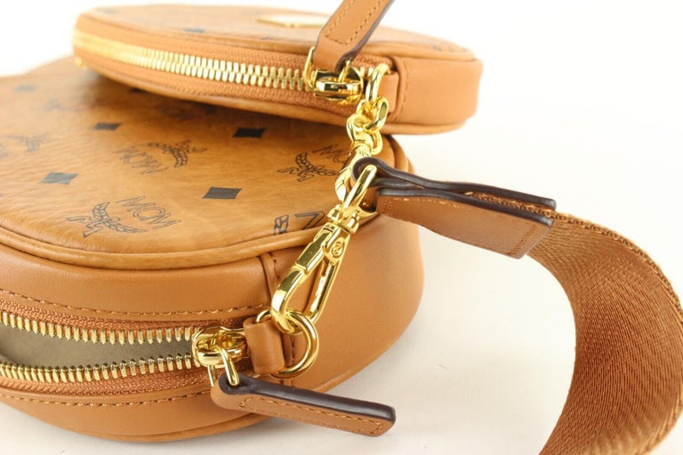 MCM Monogram Visetos Cognac Multi Pochette 1MCM0112 For Sale at 1stDibs