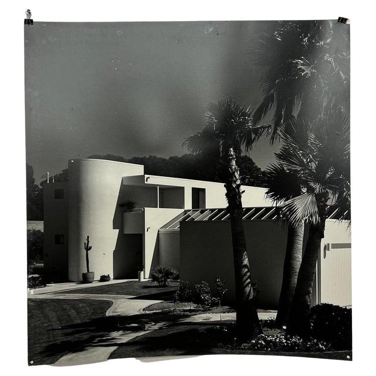 MCM Old Black and White Photograph Art #3 Modern Home For Sale at 1stDibs
