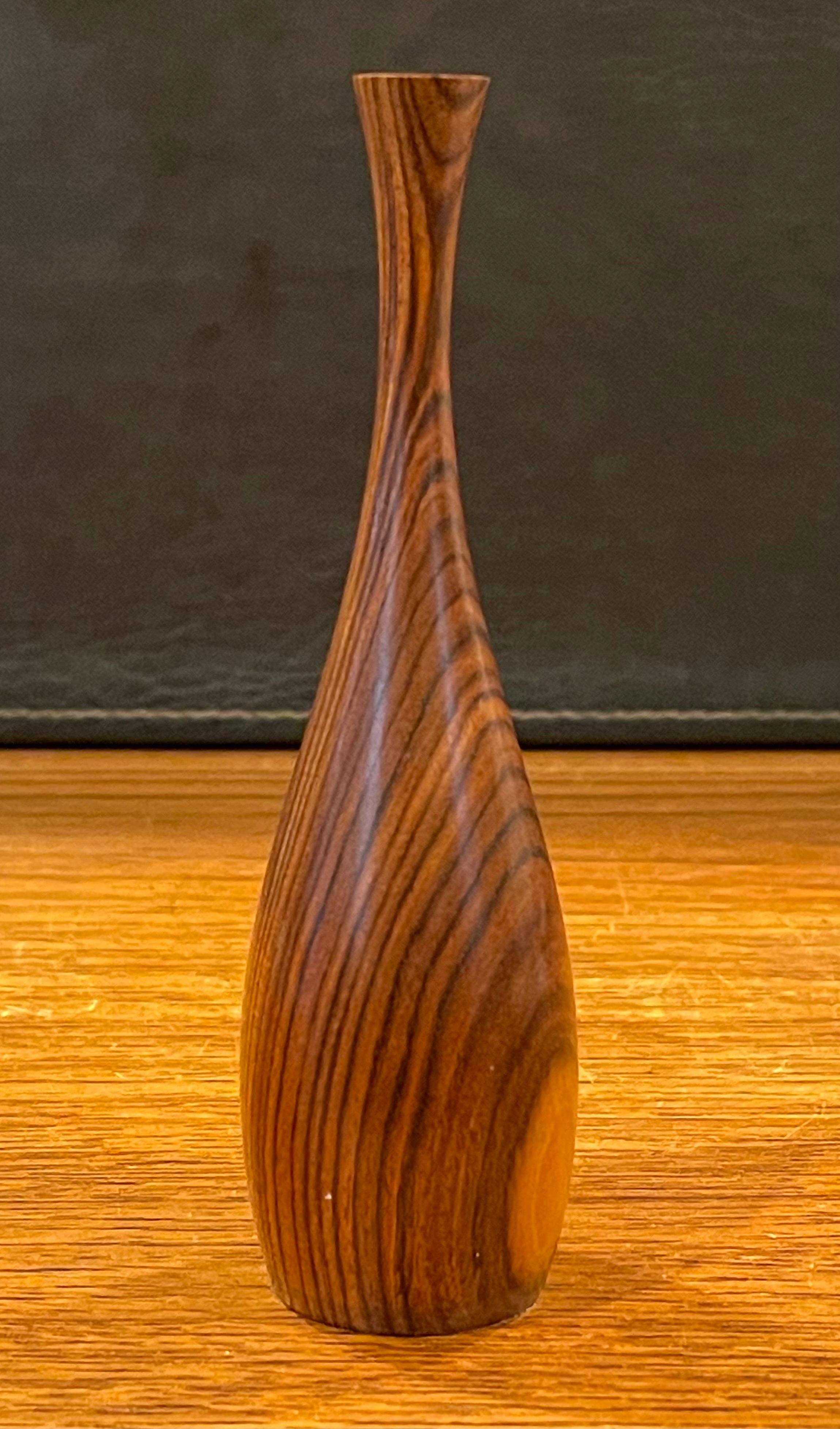 MCM Petite Weed Pot Vase in Rosewood For Sale at 1stDibs