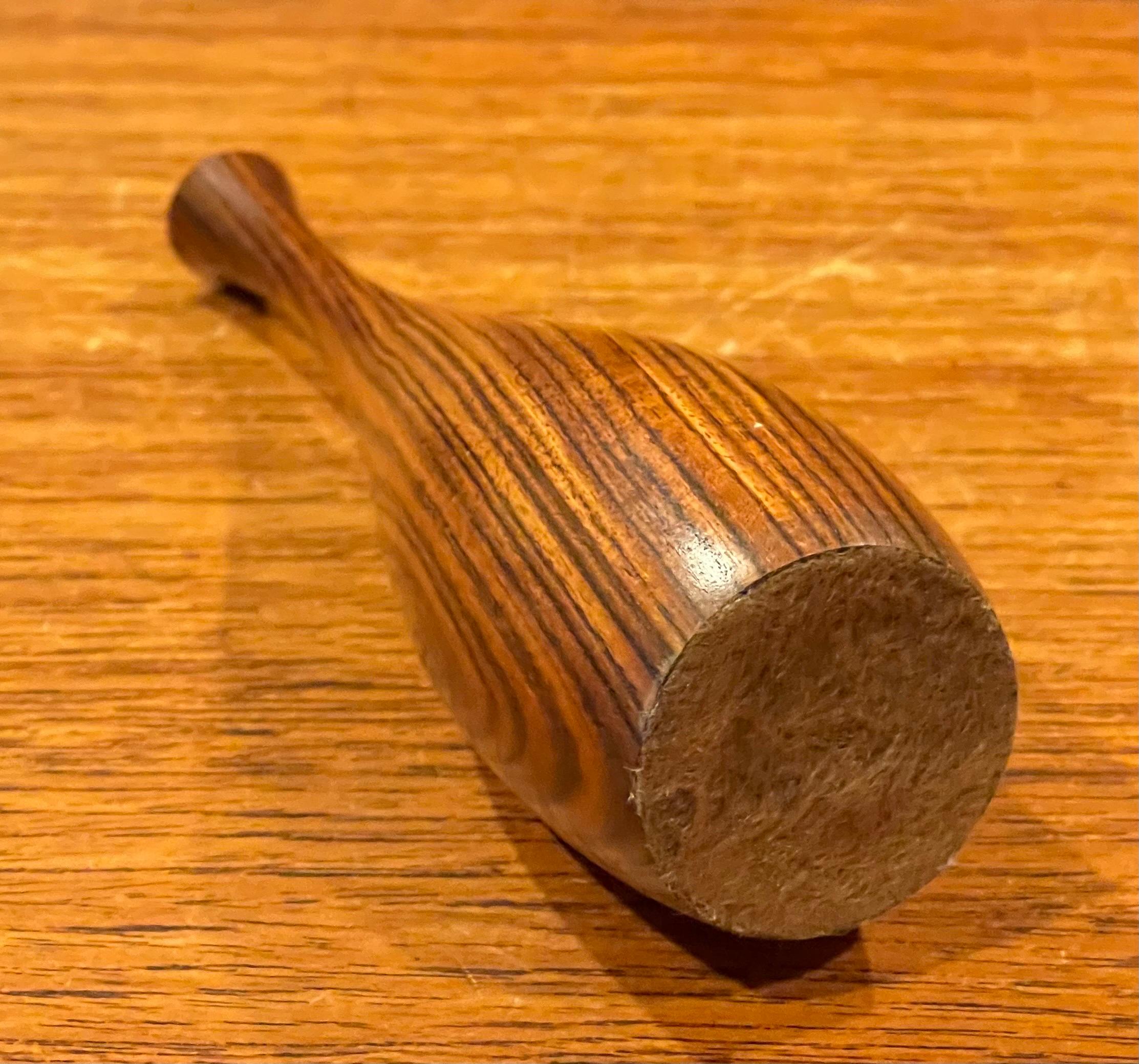 MCM Petite Weed Pot Vase in Rosewood For Sale at 1stDibs