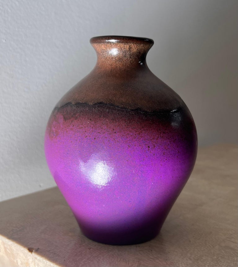 Mcm Purple Ceramic Vase by Fohr Keramik, West Germany, Mid-20th Century ...