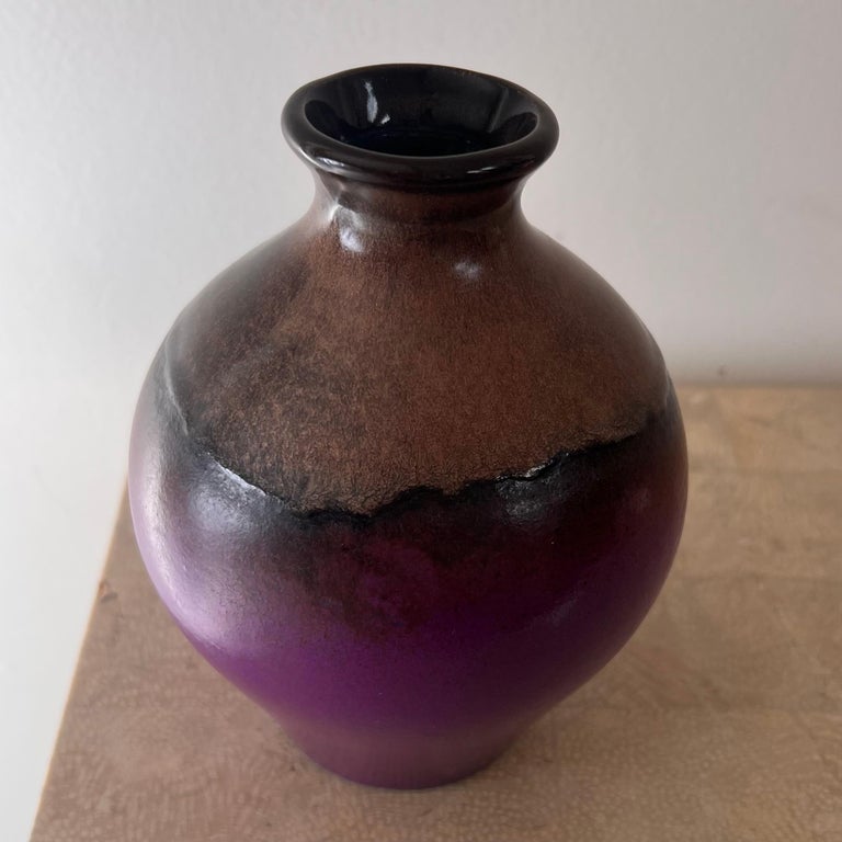 Mcm Purple Ceramic Vase by Fohr Keramik, West Germany, Mid-20th Century ...