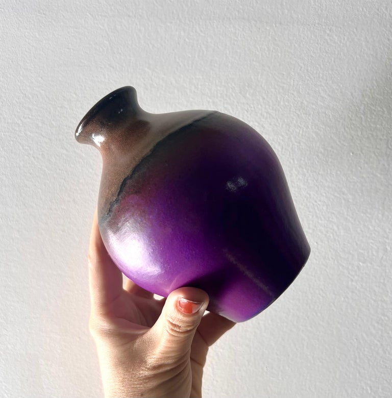 Mcm Purple Ceramic Vase by Fohr Keramik, West Germany, Mid-20th Century ...