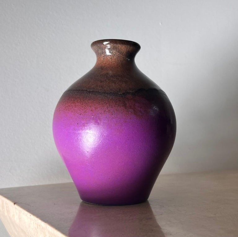 Mcm Purple Ceramic Vase by Fohr Keramik, West Germany, Mid-20th Century ...