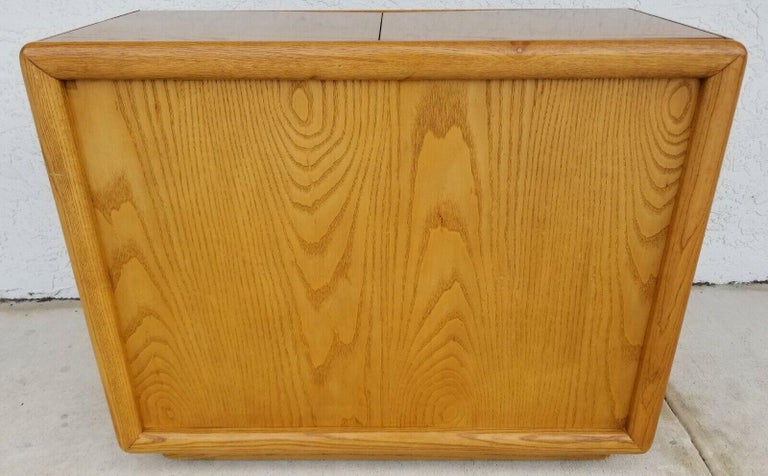 MCM Slide Top Rolling Bar Cart Buffet by Broyhill Premier For Sale at ...
