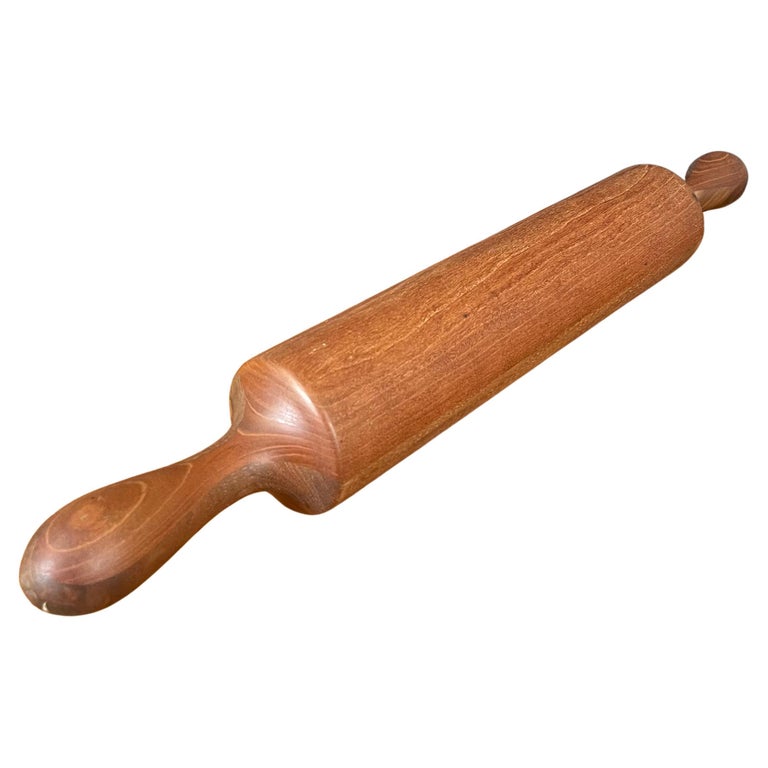 MCM Staved Walnut Rolling Pin For Sale at 1stDibs