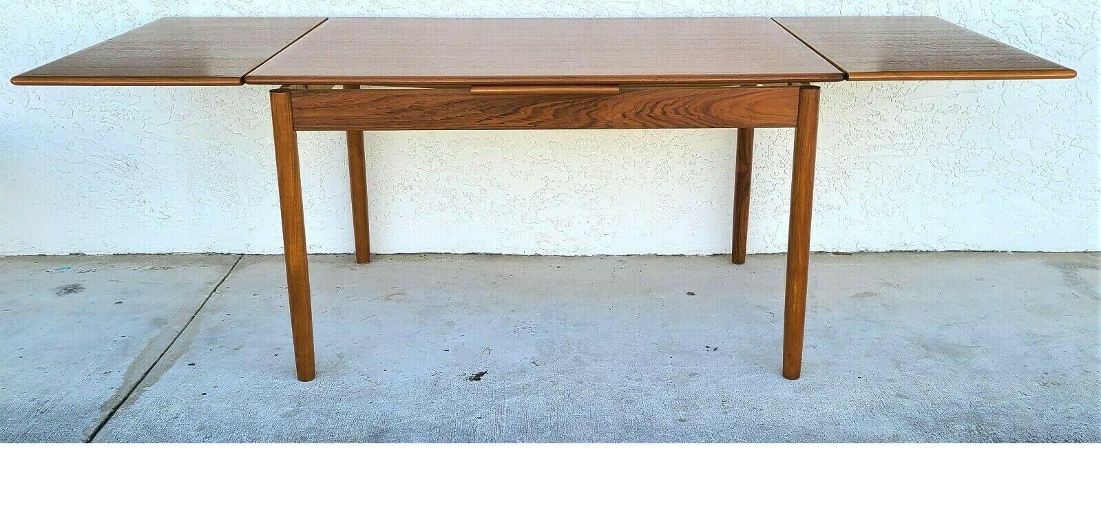 MCM Teak Extendable Dining Table Denmark For Sale at 1stDibs | mcm teak ...