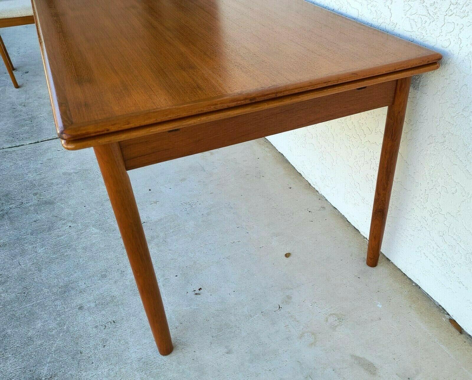 MCM Teak Extendable Dining Table Denmark For Sale at 1stDibs | mcm teak ...