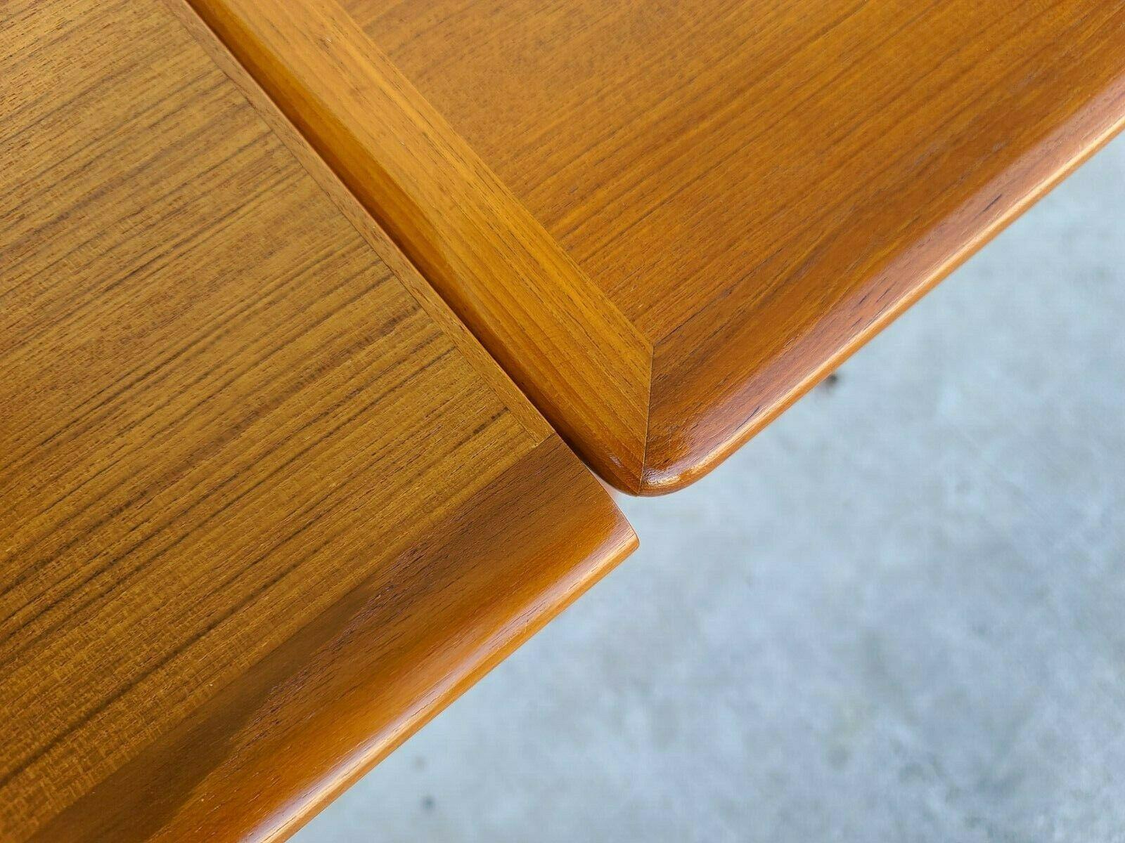 MCM Teak Extendable Dining Table Denmark For Sale at 1stDibs | mcm teak ...