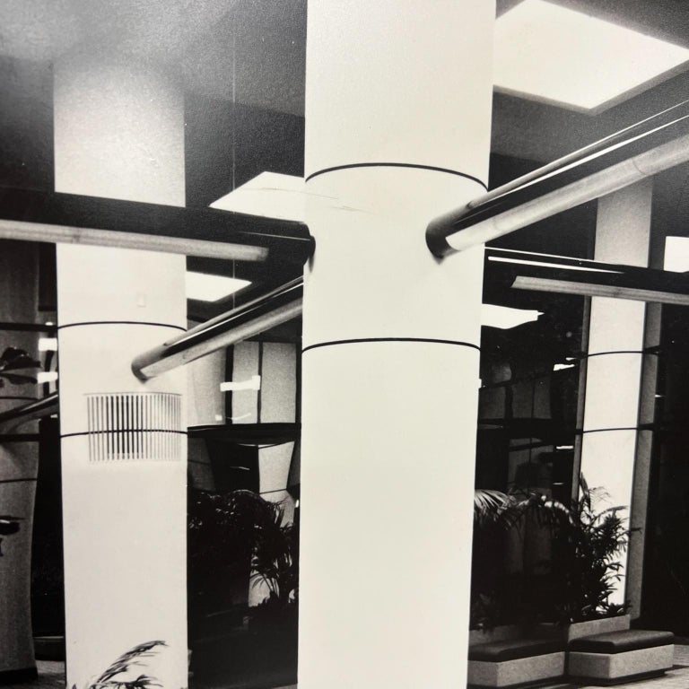 MCM Vintage Art Black and White Building Atrium Old Photograph #1 For ...