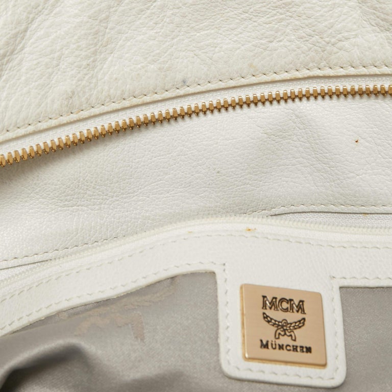 MCM Yellow/Black Python Embossed Leather Zip Tote For Sale at 1stDibs