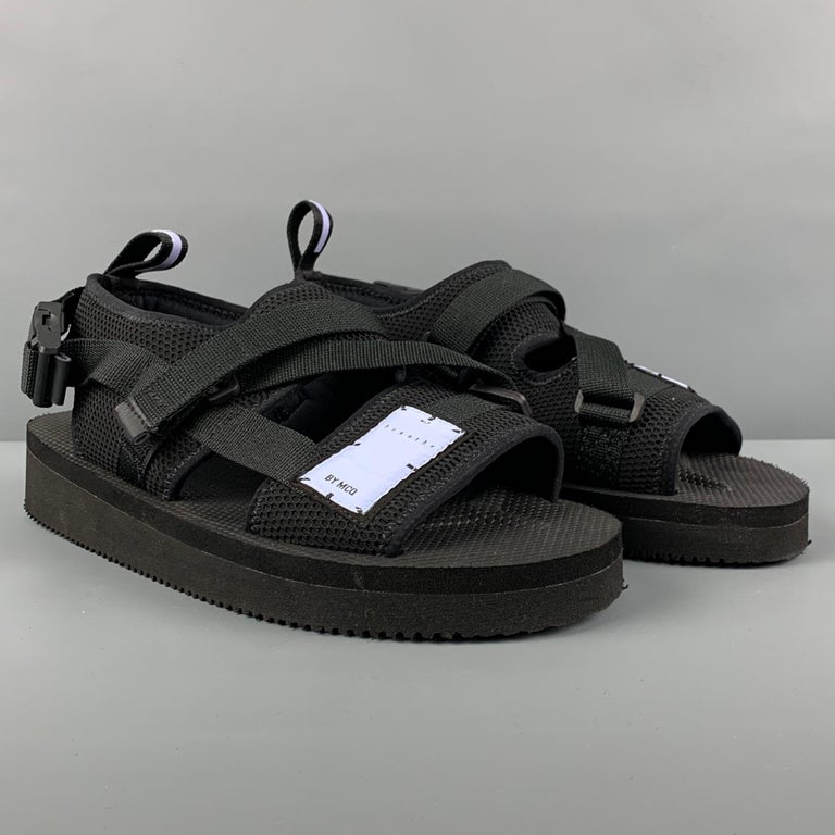 MCQ Size 9 Black Mesh Breathe BR-7 Foam Sandals For Sale at 1stDibs