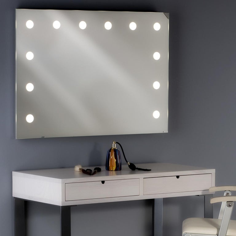 MDE Small Rectangular Lighted Wall Mirror For Sale at 1stDibs | small ...