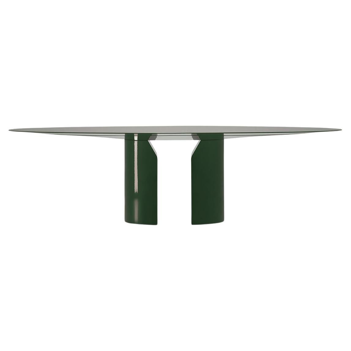 MDF Italia Glossy Green Oval NVL Table by Jean Nouvel Design in STOCK ...