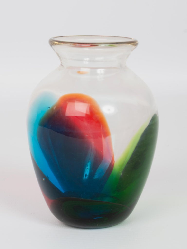 Studio Art Glass Vase C.1960 For Sale at 1stDibs