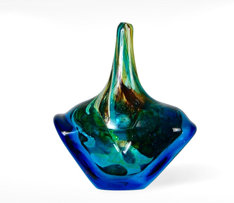 Mdina Glass Axe Fish Vase Signed and Dated 1979 Joseph Said For Sale at ...