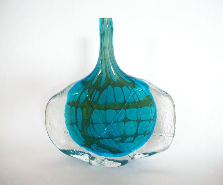 Mdina Glass/MDG, Mid-Century Studio Glass Fish Vase, Unsigned, Malta, C ...