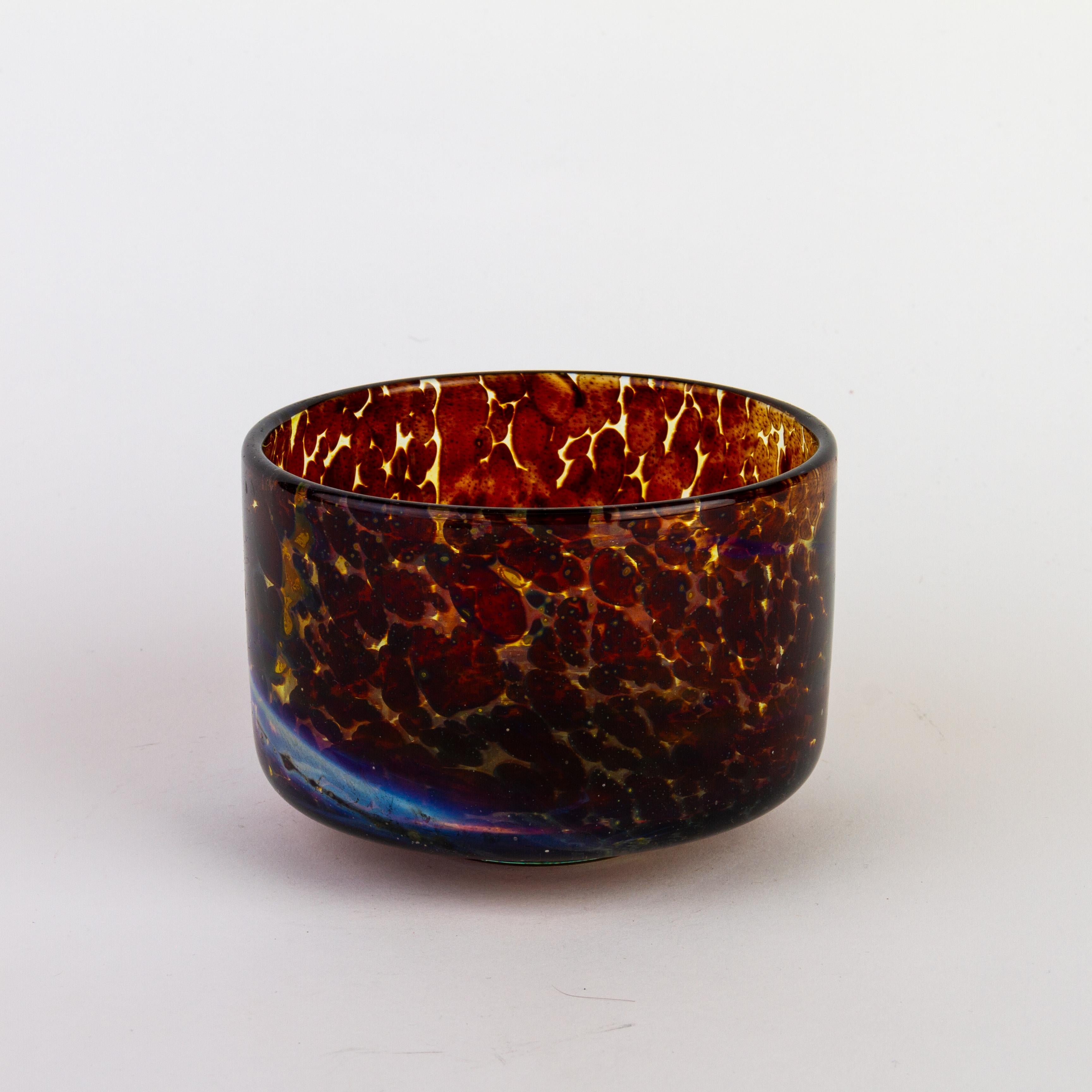 Mdina Maltese Splatter Glass Bowl For Sale at 1stDibs