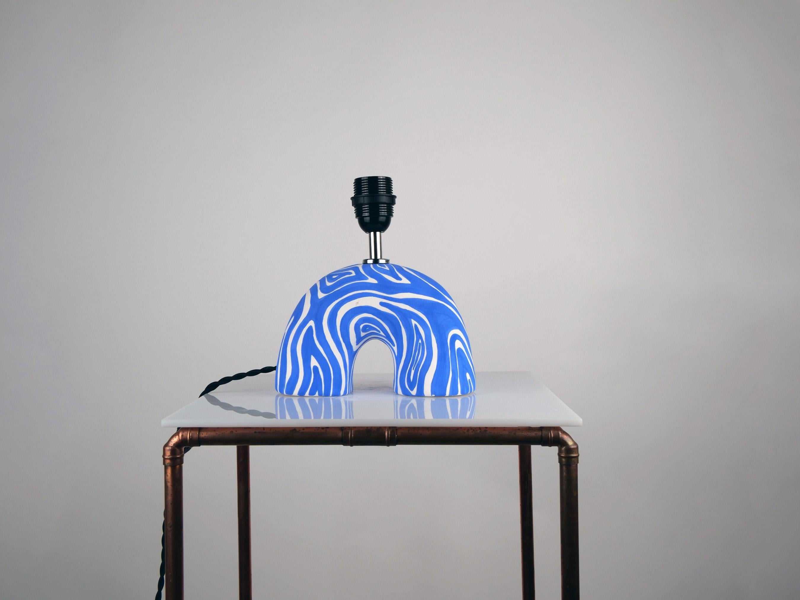 'Me' Table Lamp, Cobalt Wave 'Matte' For Sale at 1stDibs