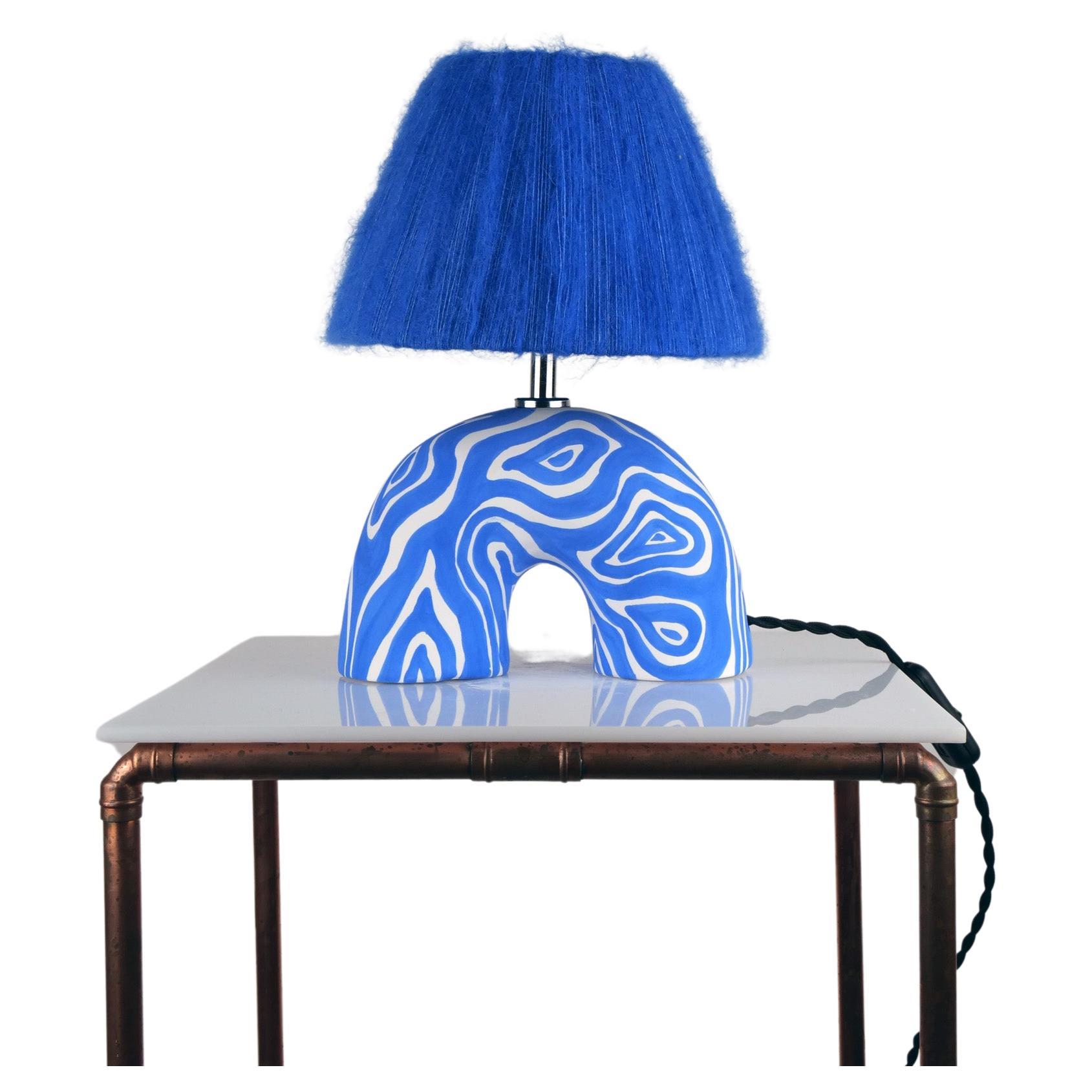 Ceramic Wave Lamp For Sale at 1stDibs