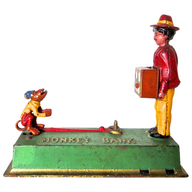 Mechanical Bank "Monkey Bank", circa 1925 at 1stDibs