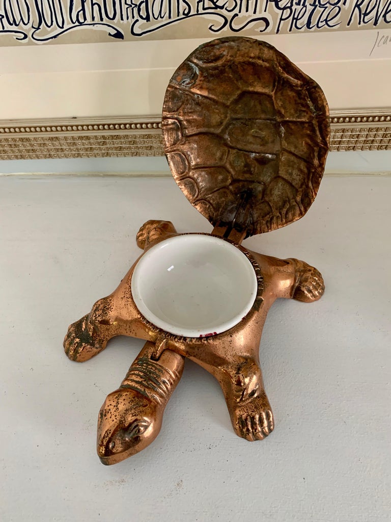 Mechanical Turtle Pet Dish Spittoon at 1stDibs