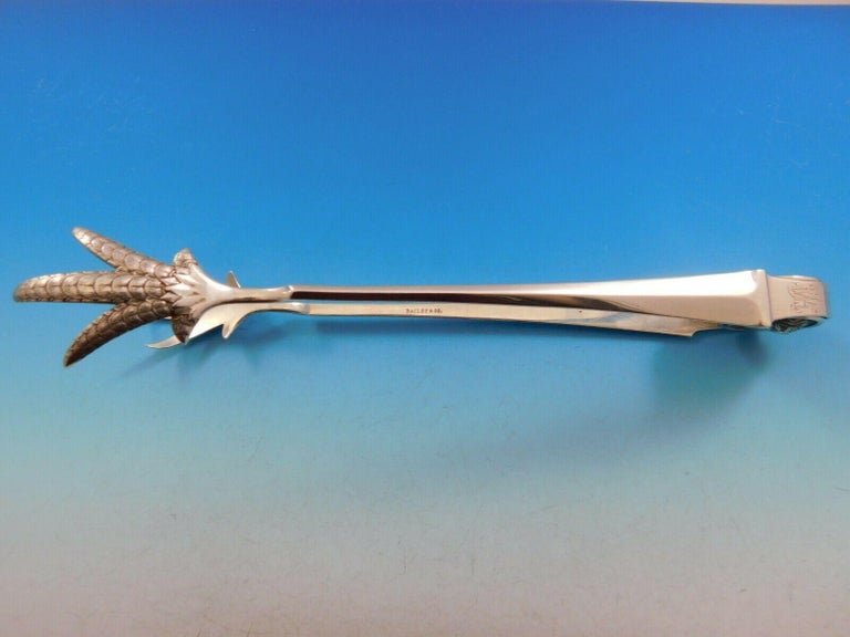 Medallion by Gorham Sterling Silver Ice Tong Double Chicken Claw For ...