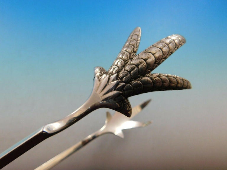 Medallion by Gorham Sterling Silver Ice Tong Double Chicken Claw For ...