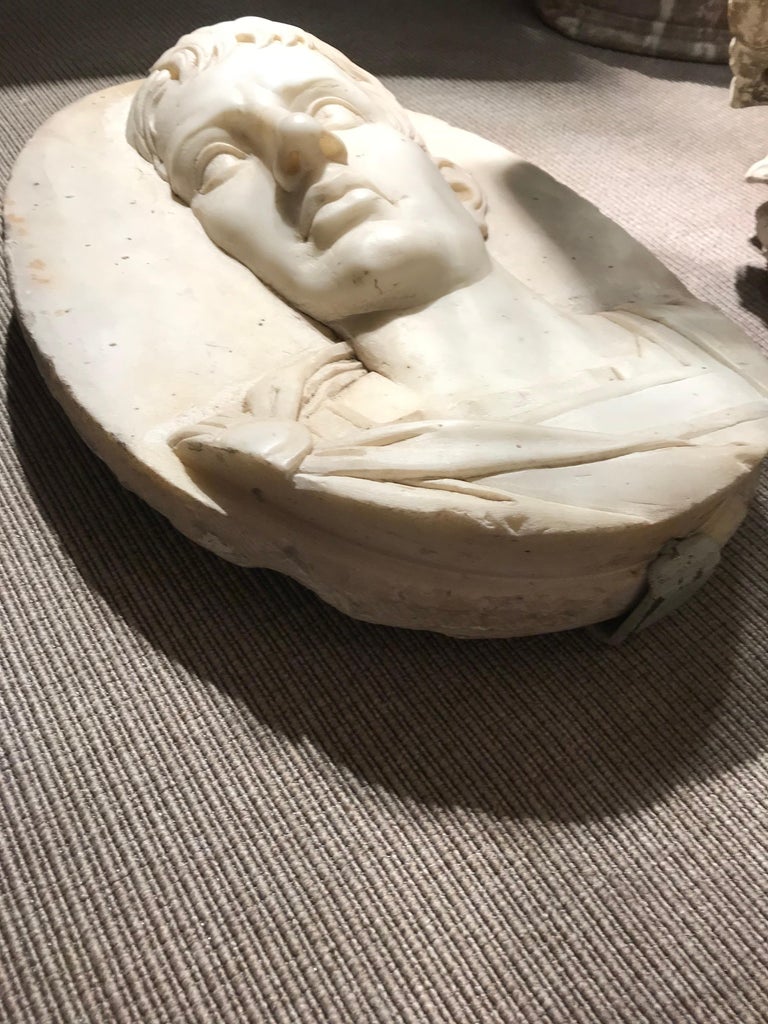 Medallion, Oval Marble Medallion For Sale at 1stDibs