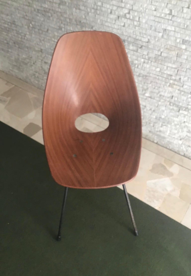 Medea Chair Vittorio Nobili/Fratelli Tagliabue 1955 Iron Wood Brass ...