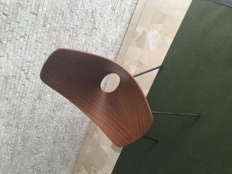 Medea Chair Vittorio Nobili/Fratelli Tagliabue 1955 Iron Wood Brass ...