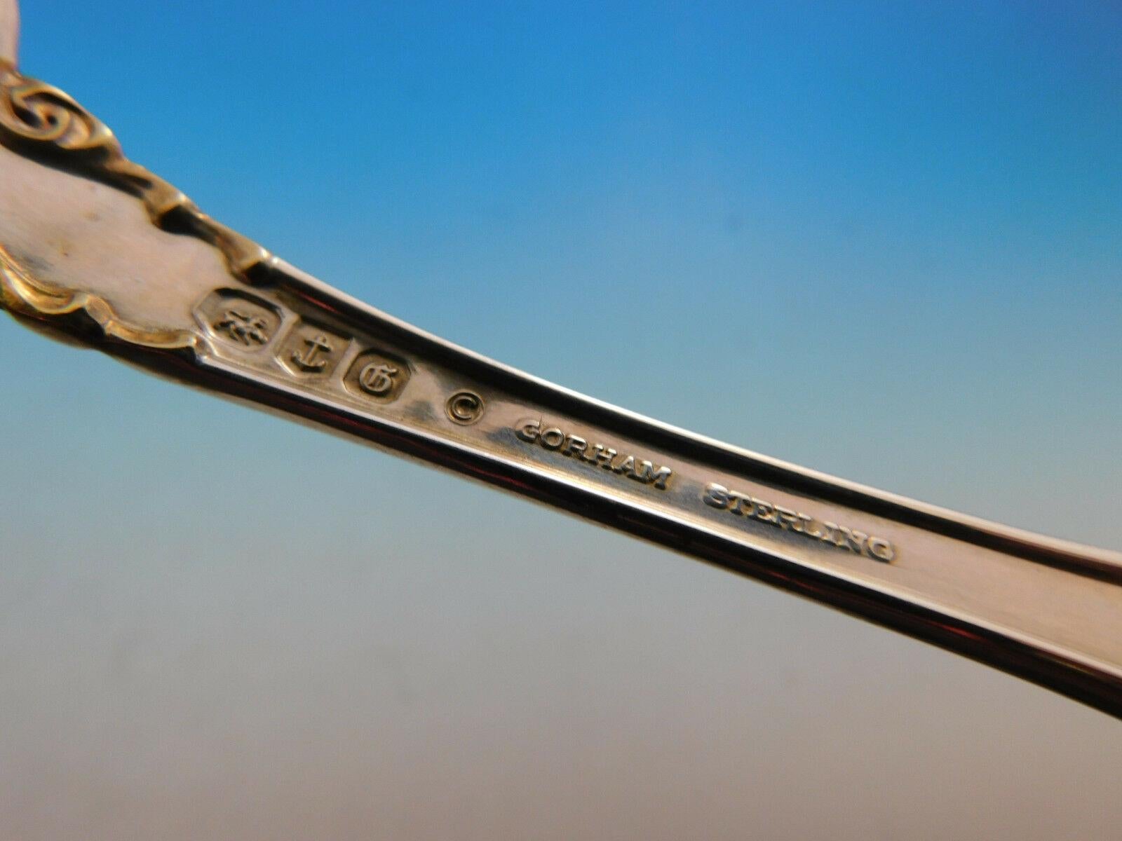 Medici Golden Accent by Gorham Sterling Silver Flatware Set 8 Service ...