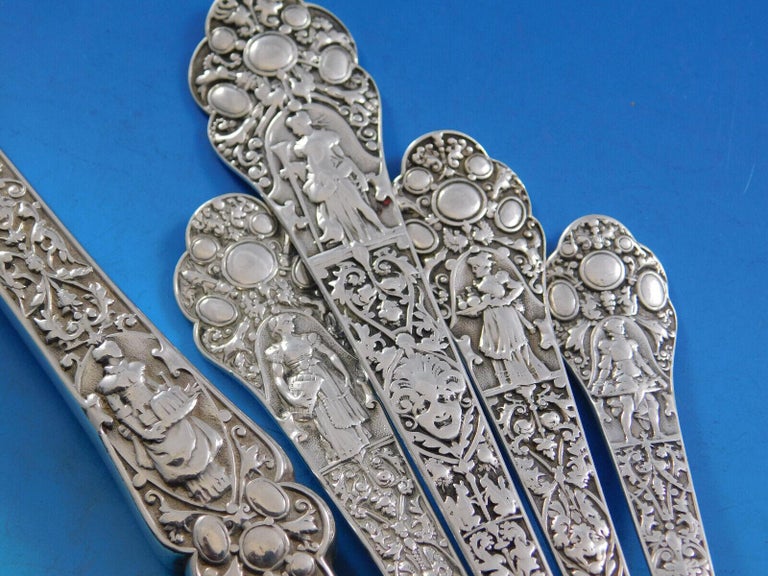 Medici Old by Gorham Sterling Silver Flatware Set for 8 Service 40 ...