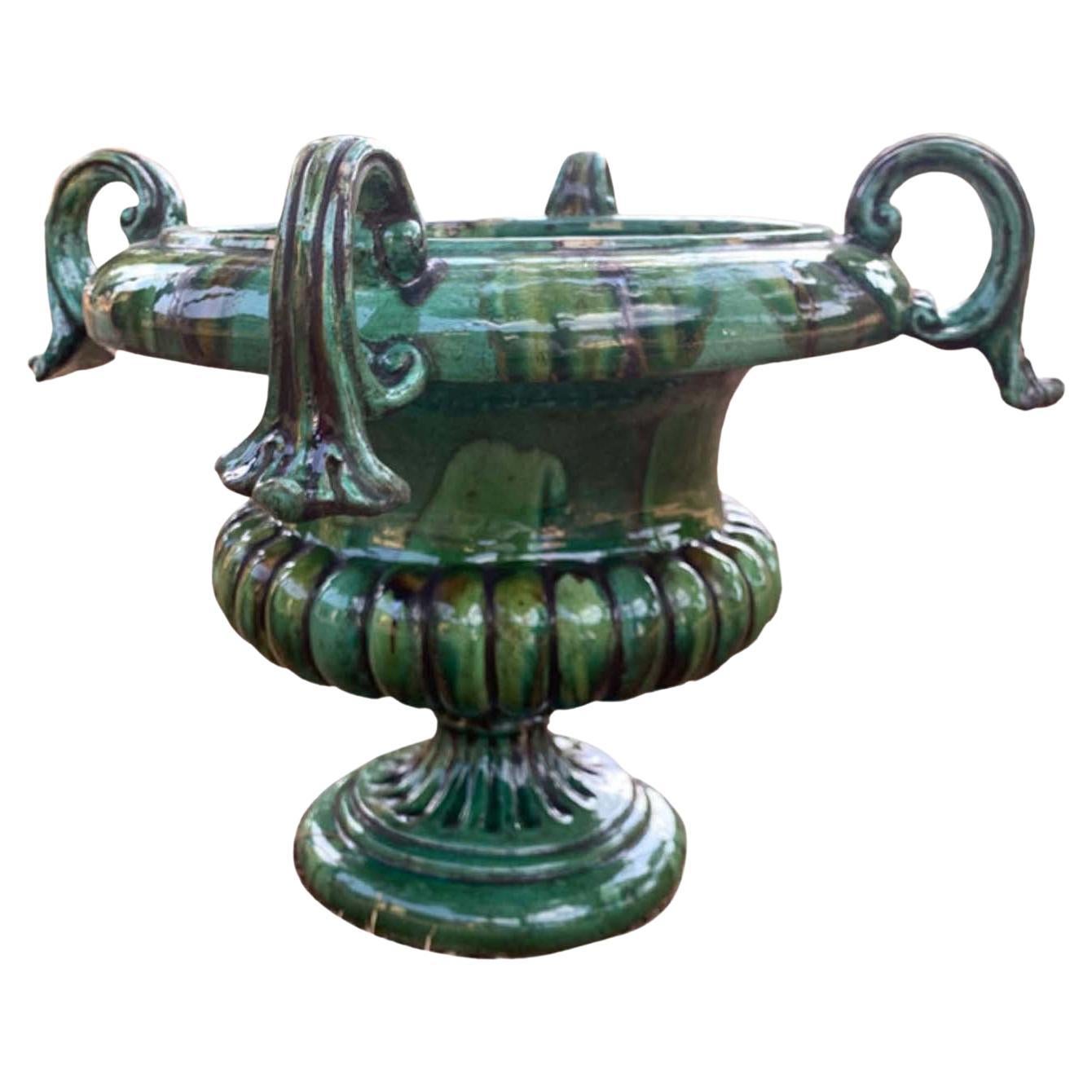 Pair of Large Restauration Medici Vases For Sale at 1stDibs