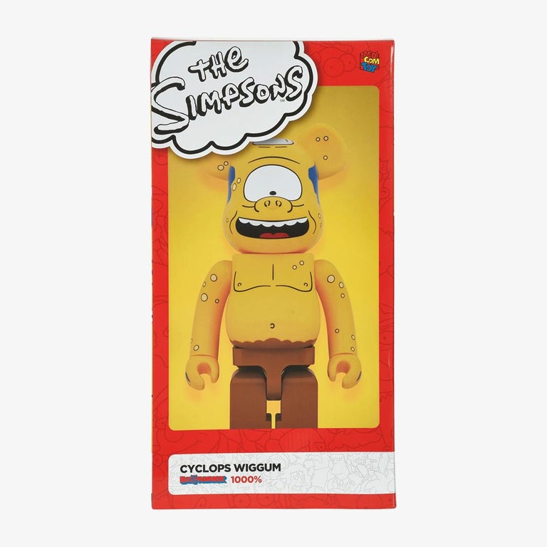 Medicom Toy - BEARBRICK 1000% Simpsons Cyclops Wiggum For Sale at 1stDibs