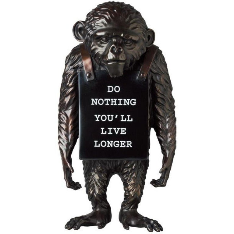 Medicom Toy - Monkey Sign Bronze Statue For Sale at 1stDibs