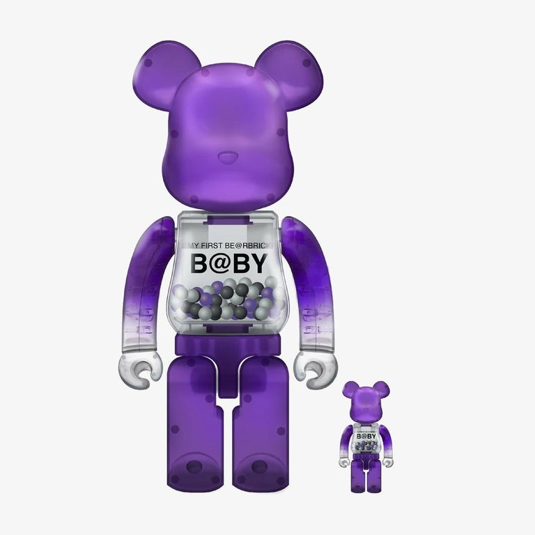 Medicom Toy - BEARBRICK 100 %/400 % My First Bearbrick BaBy Purple en ...