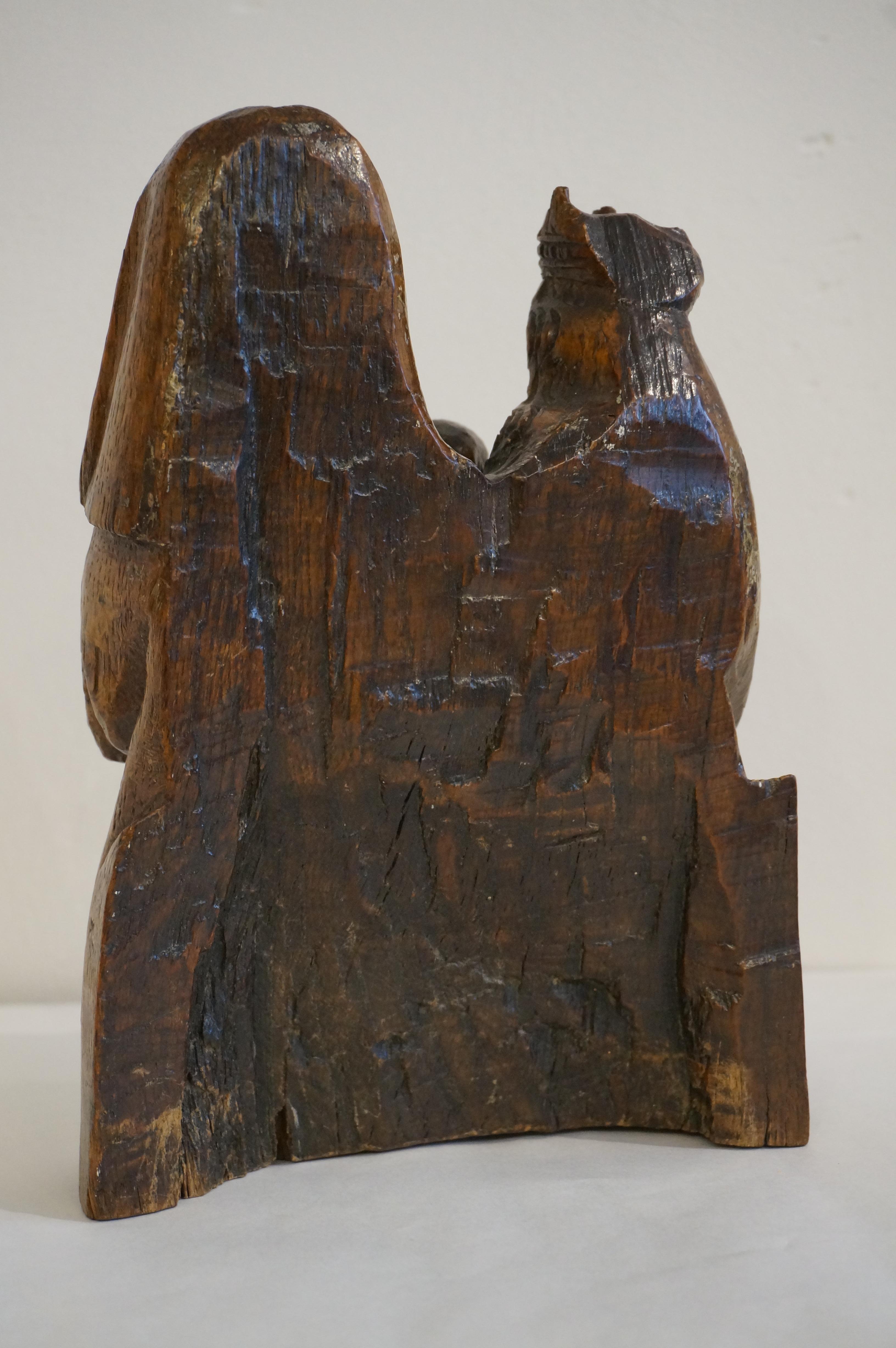 Medieval Anna Selbdritt sculpture group, St Anne, Virgin Mary, Christ ...