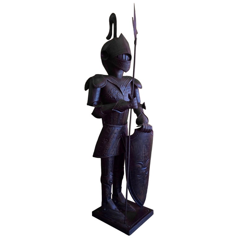 Medieval Armoured Knight Statue at 1stDibs | life size medieval knight ...