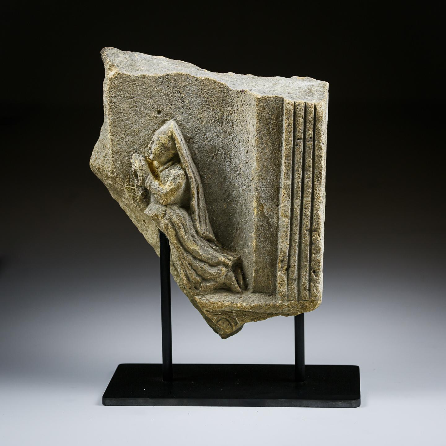 Medieval Carved Stone Fragment of Mary Magdalene at 1stDibs